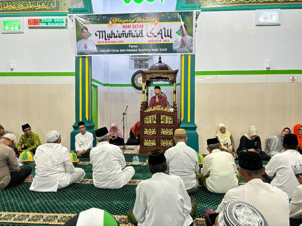 Maulid Nabi Muhammad SAW di Masjid Babul Khaer Benteng Bupati dan Wabup Kompak Hadir - Sumber ...